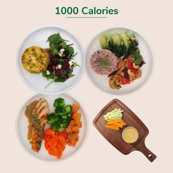 1000 kcal DYW Full day Meal Plans | Diet Your Way